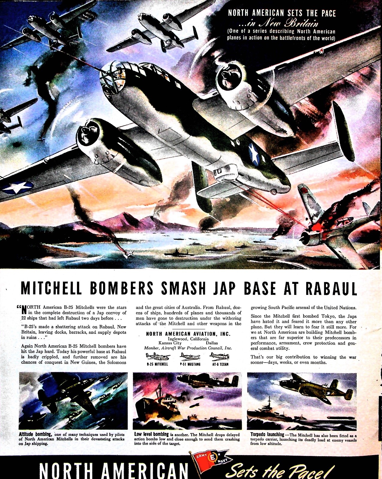 Original 1950s North America Ad: Mitchell bombers | eBay