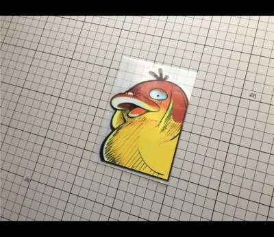 Reflective Cute funny Psyduck Peeker PEEKING JDM Sticker #P07 | eBay