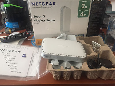 NETGEAR SUPER-G WIRELESS ROUTER MINT IN BOX WGT624 | eBay