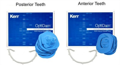 Kerr OptiDam Dental Rubber Dam Sheet Frame Natural Latex Anterior ...