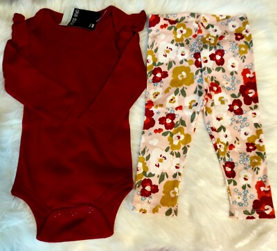OKIE DOKIE BABY GIRL OUTFIT BODY SUIT WITH PANTS NEW WITH TAGS 9MONTHS ...