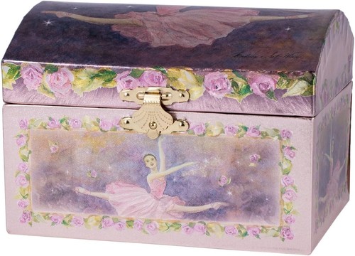 Dancing Purple Ballerina Jewelry Music Box, Plays "Swan Lake", by ...
