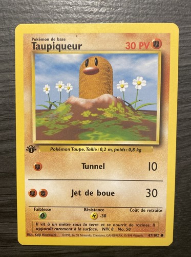 Taupiqueur (Diglett) French - 1st Edition - Base - 47/102 - Pokemon TCG ...