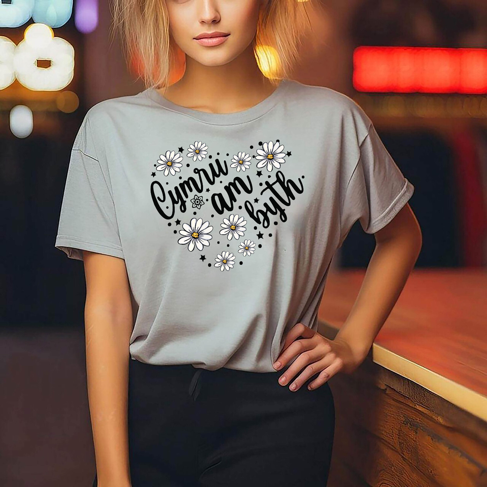 Welsh Symbols Daffodil Tops Cymru am Byth Kids Womens Welsh for Ever ...