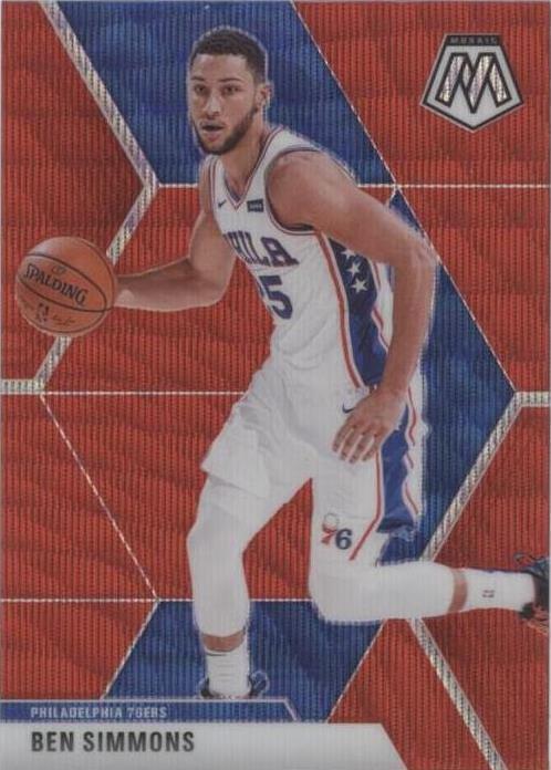 2019-20 Panini Mosaic - Ben Simmons #149 Red Wave Prizm for sale online ...