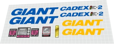 Giant Cadex CFR 2 FRAME DECAL SET | eBay