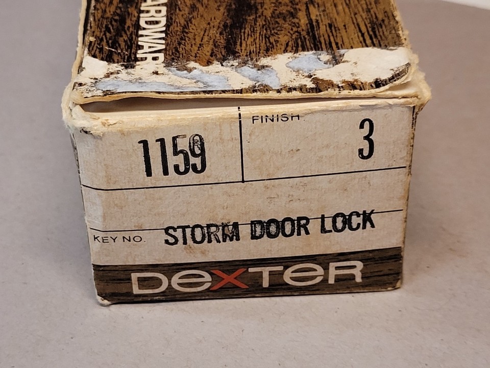 Dexter Screen/Storm Door Lock Brass #1159 NOS | eBay