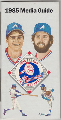 1985 Atlanta Braves Press Media Guide | eBay