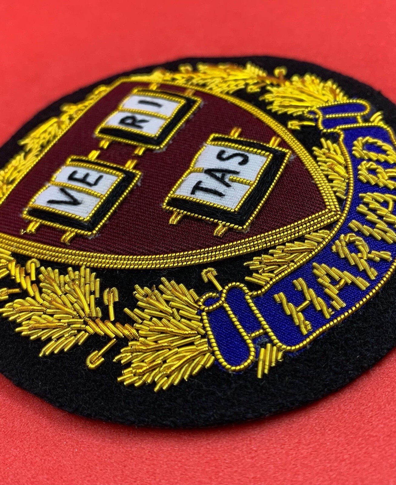 Harvard University Blazer Badge Hand Embroidered Bullion Wire ...