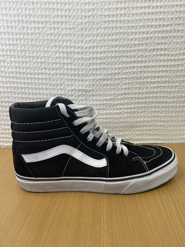 Vans SK8 Skate Shoes Black 721356 High Top Lace Up Athletic Mens Size 8 ...
