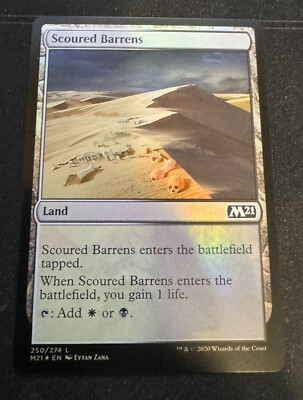 Scoured Barrens *FOIL* M21 Core Set Magic the Gathering MTG | eBay