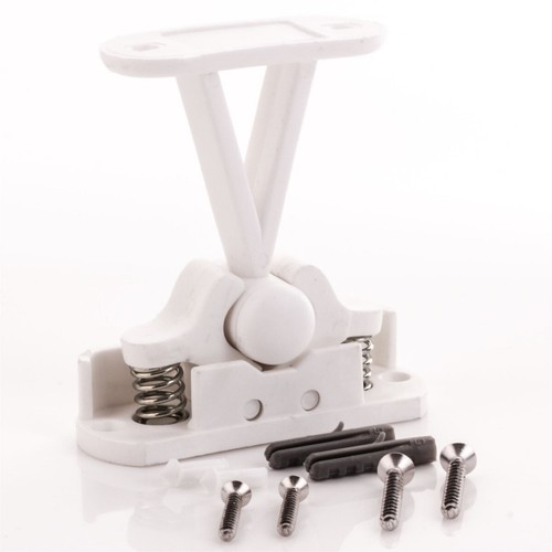 INTERNAL DOOR STOP Wall Catch Latch Hold Open Stay Stopper Jam Buffer ...