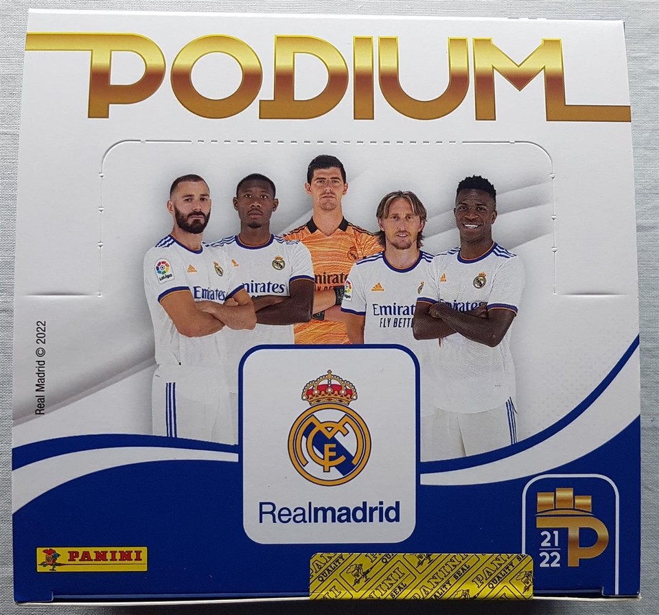 Panini Real Madrid Podium Football Soccer MEGA Box 2021-22 | eBay