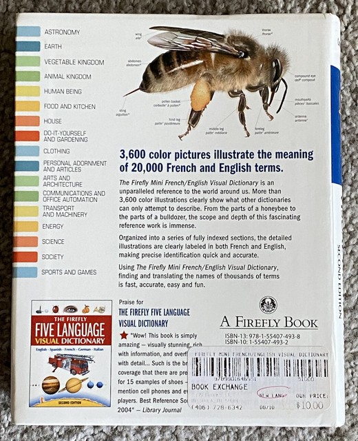 The Firefly Mini French/English Visual Dictionary by Ariane Archambault and Jean-Claude Corbeil ...