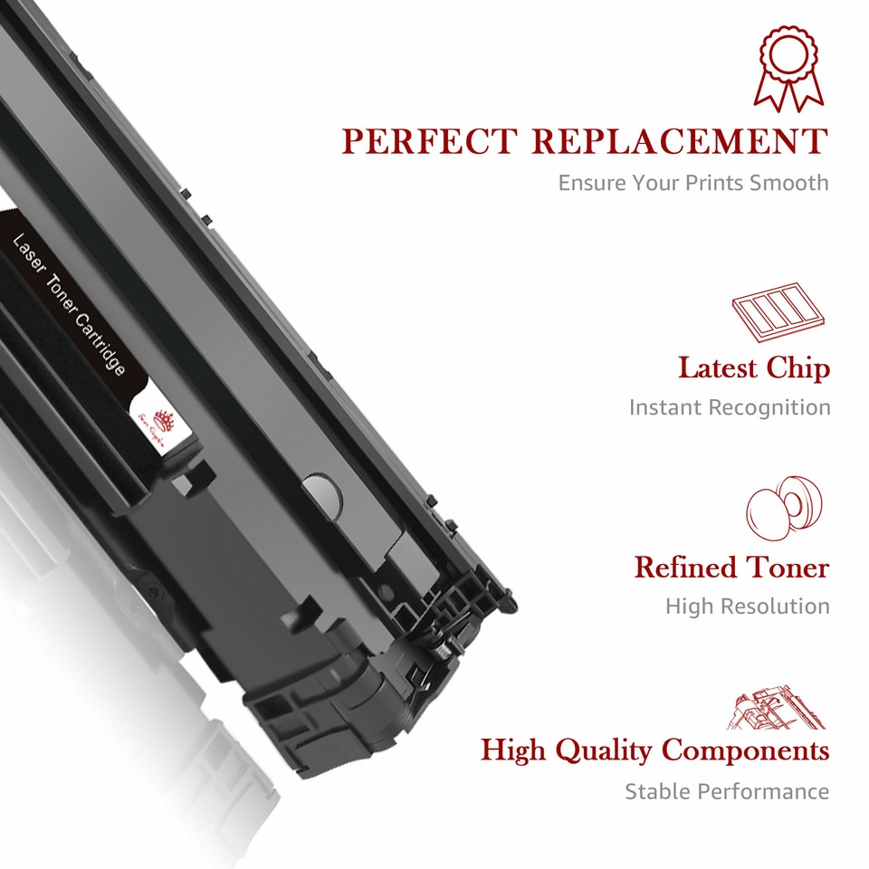 2 PK High Yield 125 Toner Cartridge for Canon ImageClass LBP6000 ...