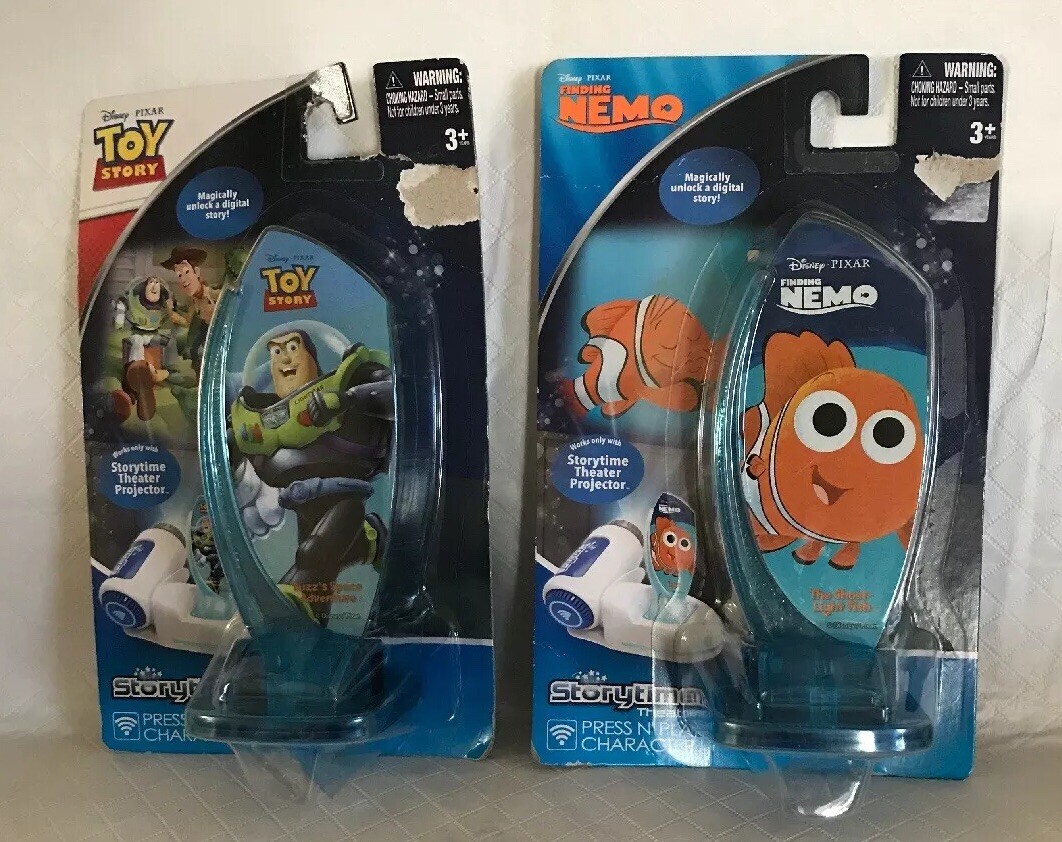 Disney Pixar Storytime Theater Projector Press Play TOY STORY & FINDING ...