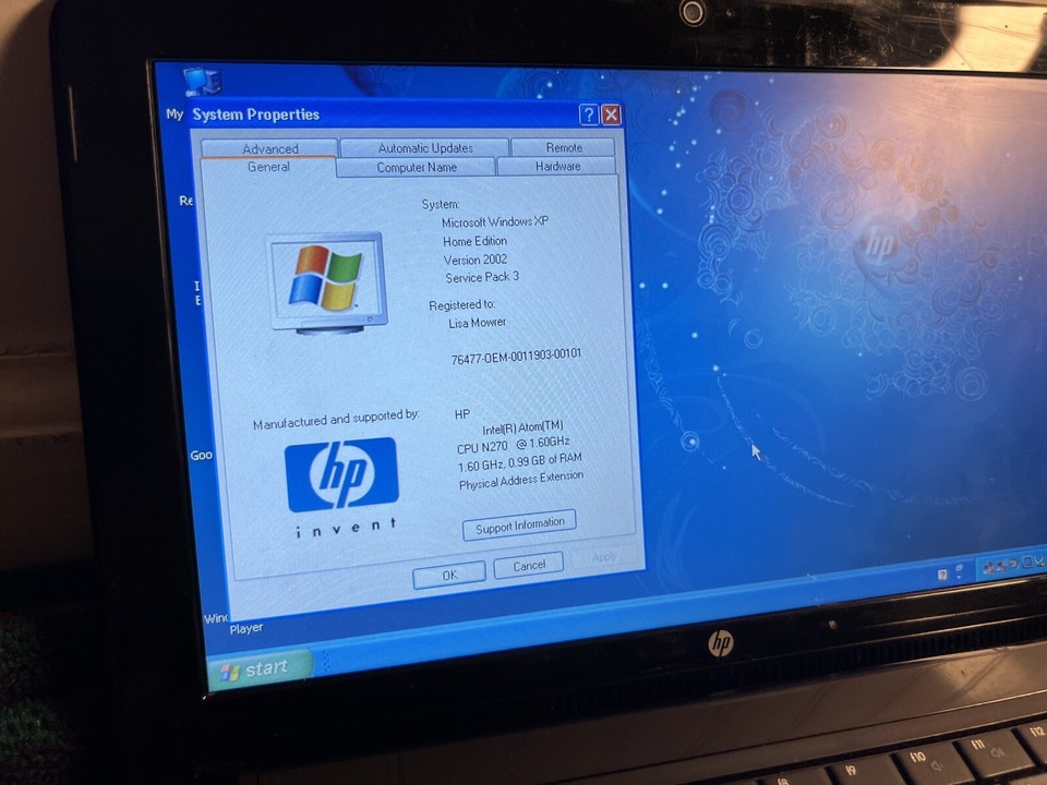 HP Compaq Mini 110 - Intel Atom CPU Windows XP Netbook 150GB HDD 1GB | eBay
