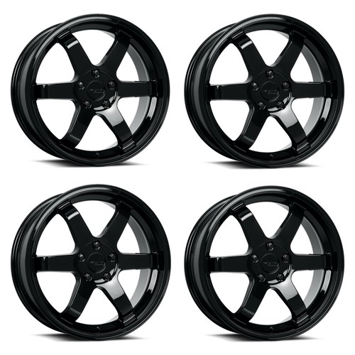 Set 4 17" Katana Wheels KR08 Glossy Gunmetal 17x7.5 Wheels 5x100 40mm ...