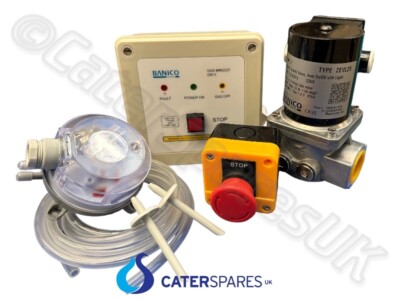 1" (28MM) COMMERCIAL GAS INTERLOCK SYSTEM KIT INCLUDES GAS SOLENOID ...