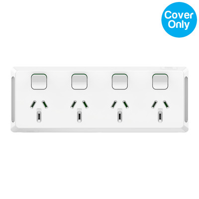 Clipsal Pro Quad Powerpoint 10A Skin White | P3015-4C-XW | eBay Australia