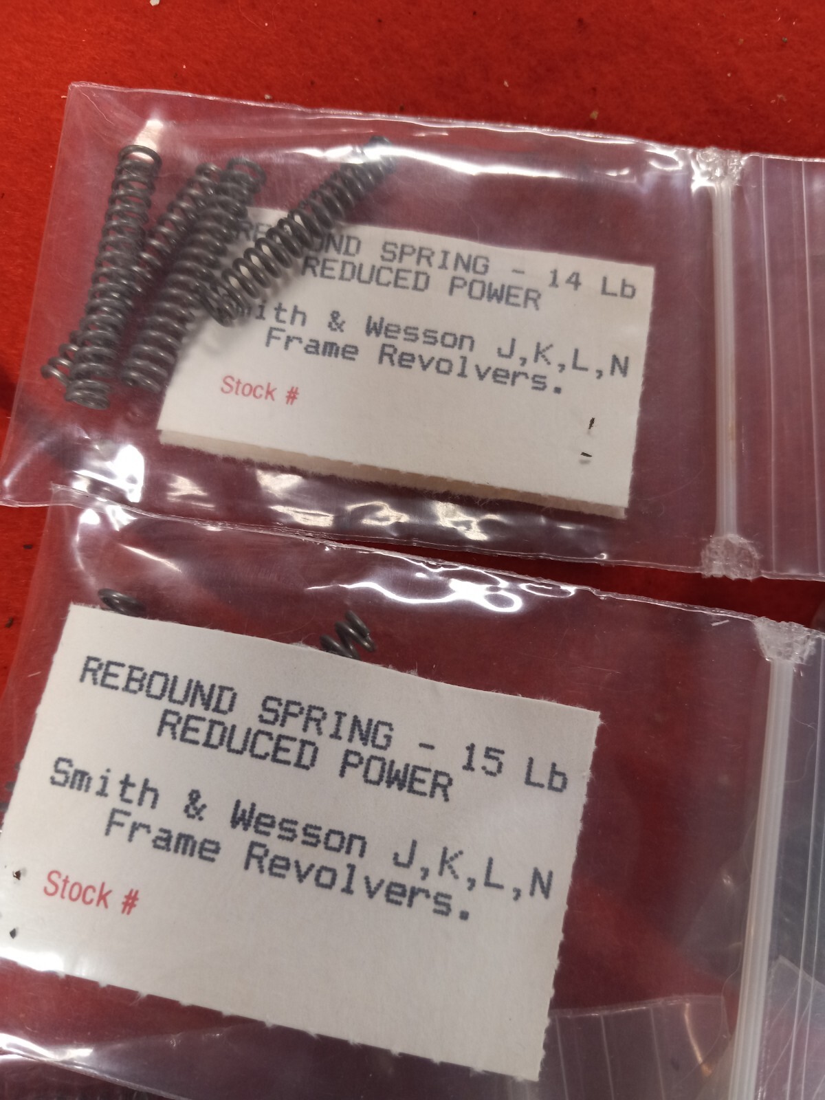 s&w j k l n - rebound springs assortment. | eBay