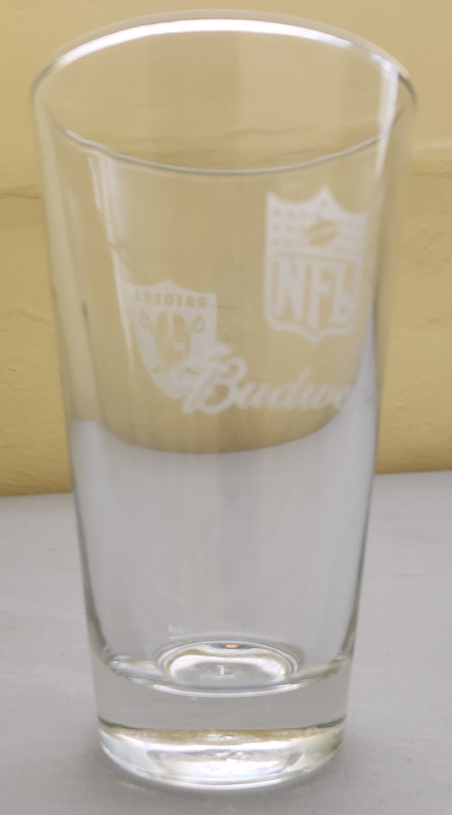 NFL Raiders Budweiser Beer Pint Glass Oakland L.A. Los Angeles Las ...