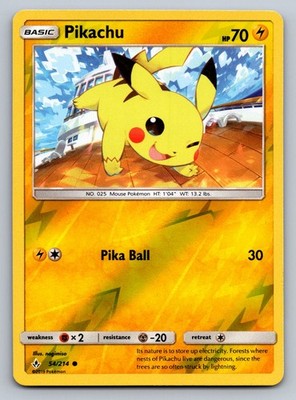 Pikachu Common SM - Unbroken Bonds Reverse Holo 54/214 NM | eBay