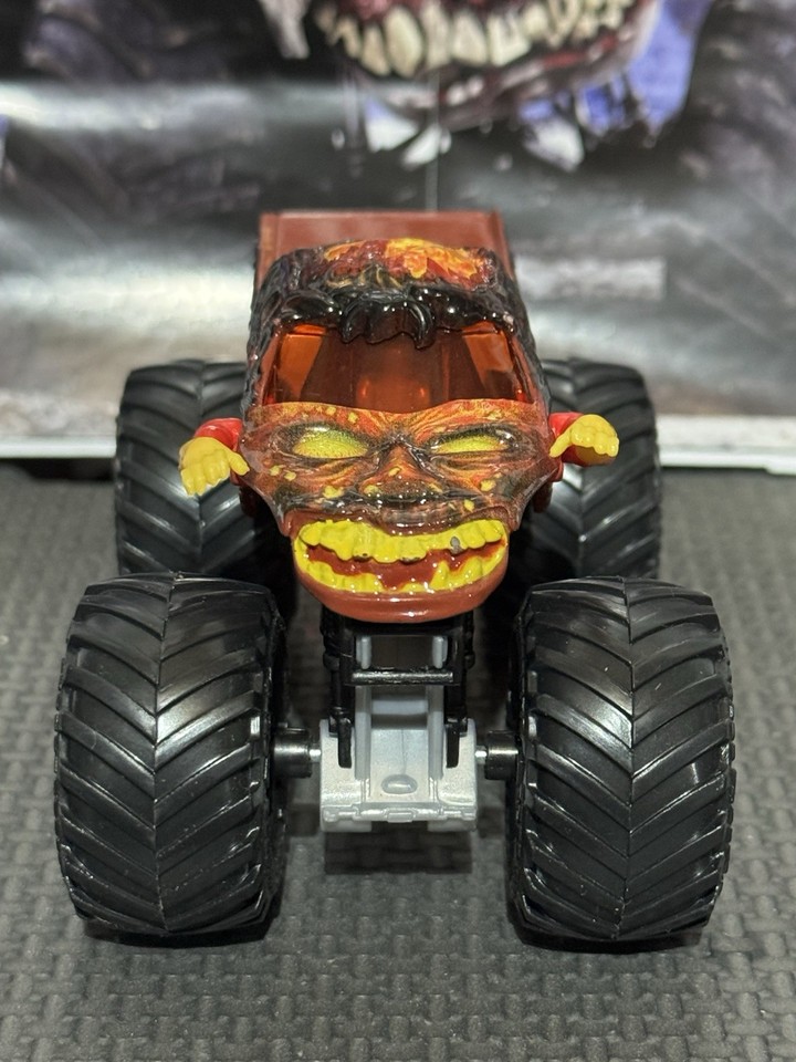 Monster Jam Zombie Fire Orange Loose Truck HTF 1/64 Rare 5 Pack Exc ...