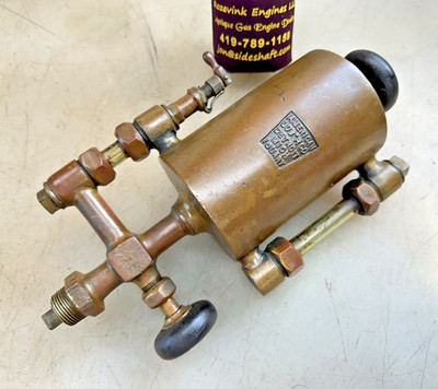 1 QUART AMERICAN LUBRICATOR BRASS OILER for an Old Oil Field Hit Miss ...