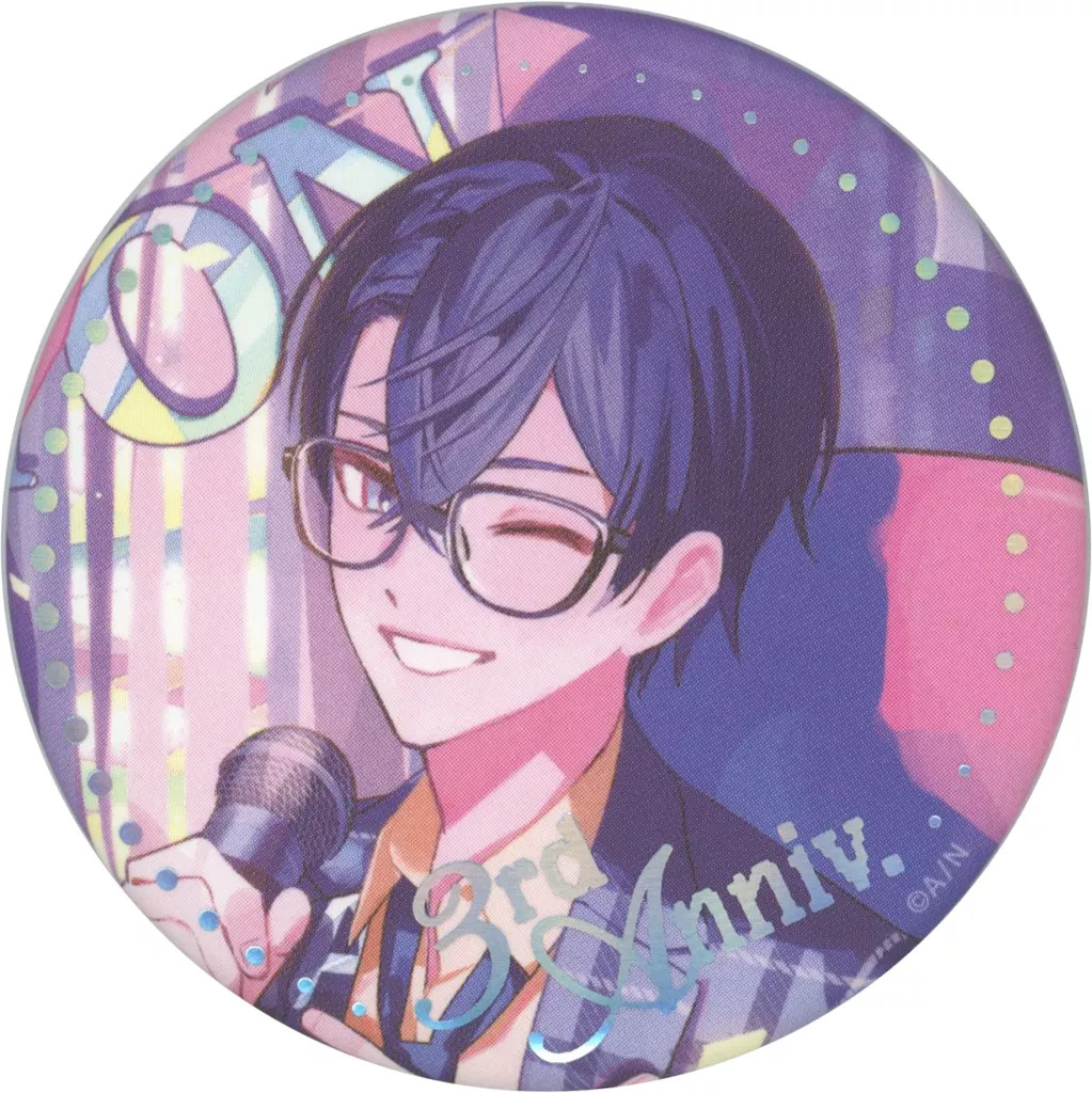 Badge/Pin Akira Shiki Nagi (background illustration) "Virtual YouTuber ...