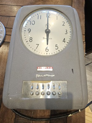 RARE Vintage Simplex Master Clock Time Recorder | eBay