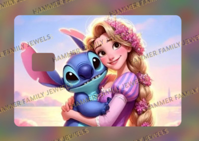 Rapunzel and Stitch Fan Art Credit Card Decal | eBay