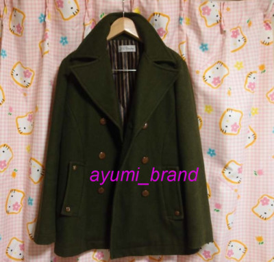 Japanese SchoolGirl Uniform Coat ! Excellent Condition. Dark Green. M ...
