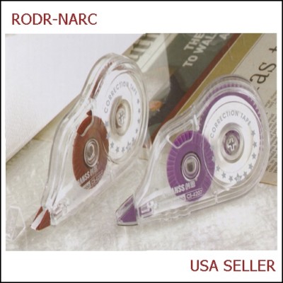 !New! White Out Roller Tape Fast Correction Rewrite Quickly Pen Supply ...