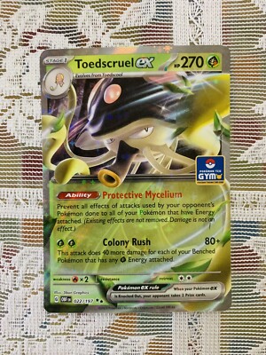 Pokemon TCG English Toedscruel EX GYM Stamp Asia Exclusive 022/197 ...