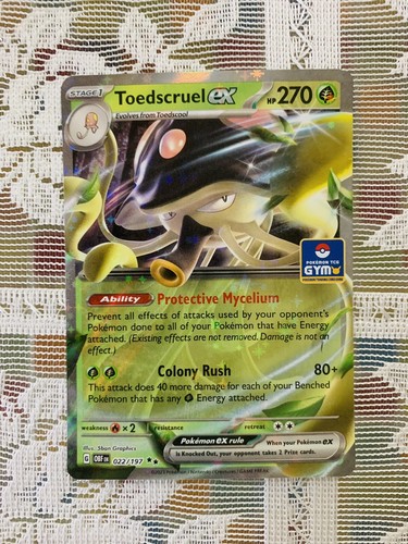 Pokemon TCG English Toedscruel EX GYM Stamp Asia Exclusive 022/197 ...