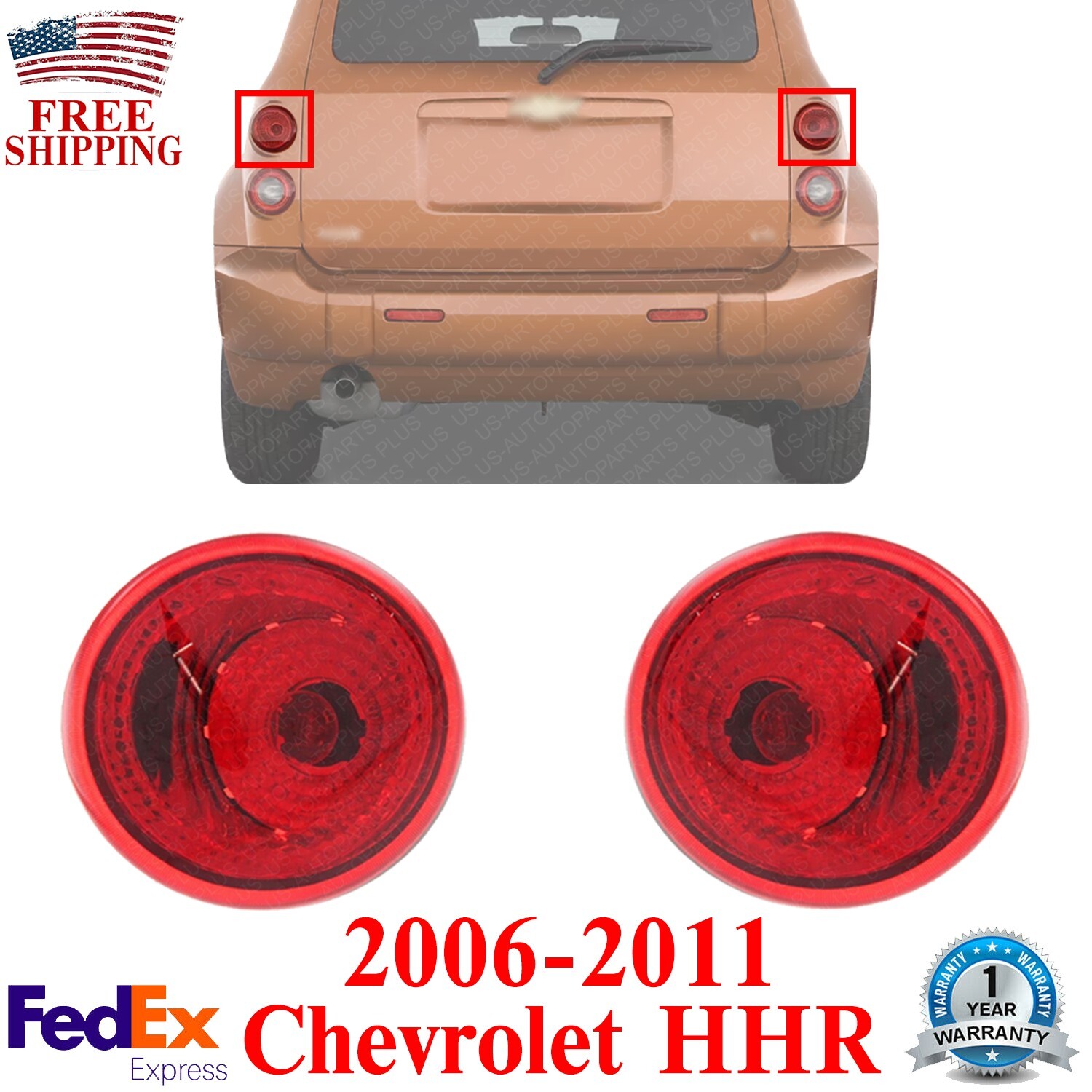 Rear Upper Tail Lights Assembly Halogen Left&Right Side For 2006-2011 ...