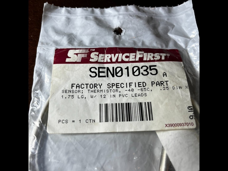 SERVICE FIRST ServiceFirst SEN01035 THERMISTOR Sensor TRANE | eBay