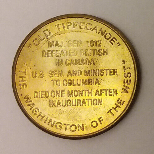 William Henry Harrison 9th President Coin Medal Token 28mm | eBay