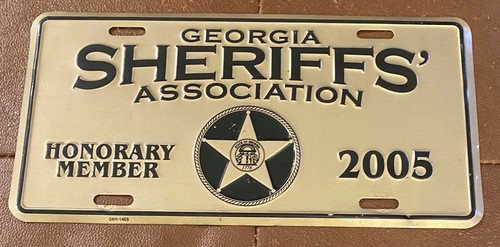 2005 GEORGIA SHERIFFS' ASSOCIATION HONORARY MEMBER BOOSTER License ...
