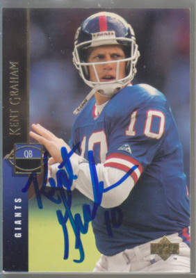 Autographed 1994 Upper Deck Kent Graham - Giants | eBay