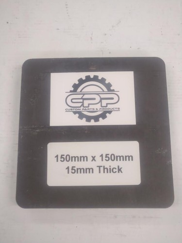 15mm Thick Mild Steel Plate Baseplate 150mm X 150mm Square Very heavy ...