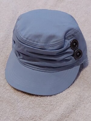 Cabela's Women's Ladies Light Blue Cap Hat Two Button Side Cadet Style ...
