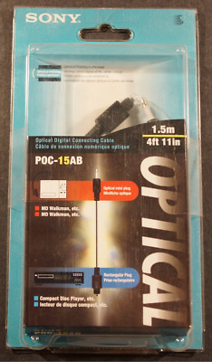 Sony POC15AB Optical Digital Cable (POC-15AB), NEW !!! | eBay
