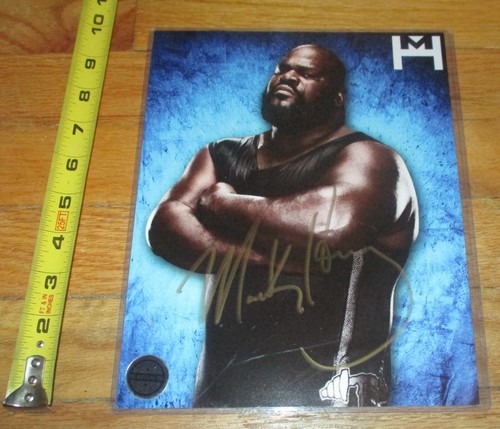 Mark Henry Wrestling Autographed 8x10 Photo Signed PW Tees COA WWE WWF ...
