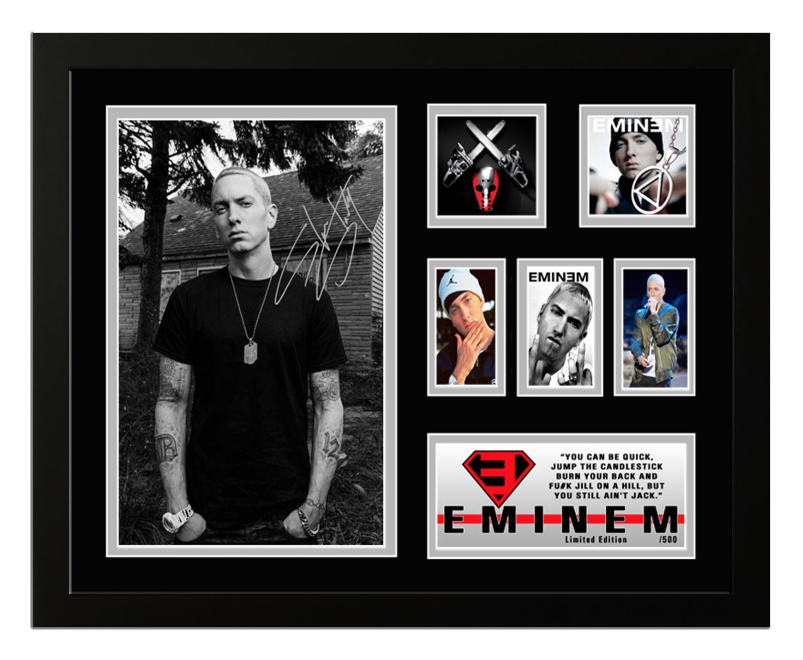 EMINEM SIGNED LIMITED EDITION FRAMED MEMORABILIA | eBay Australia