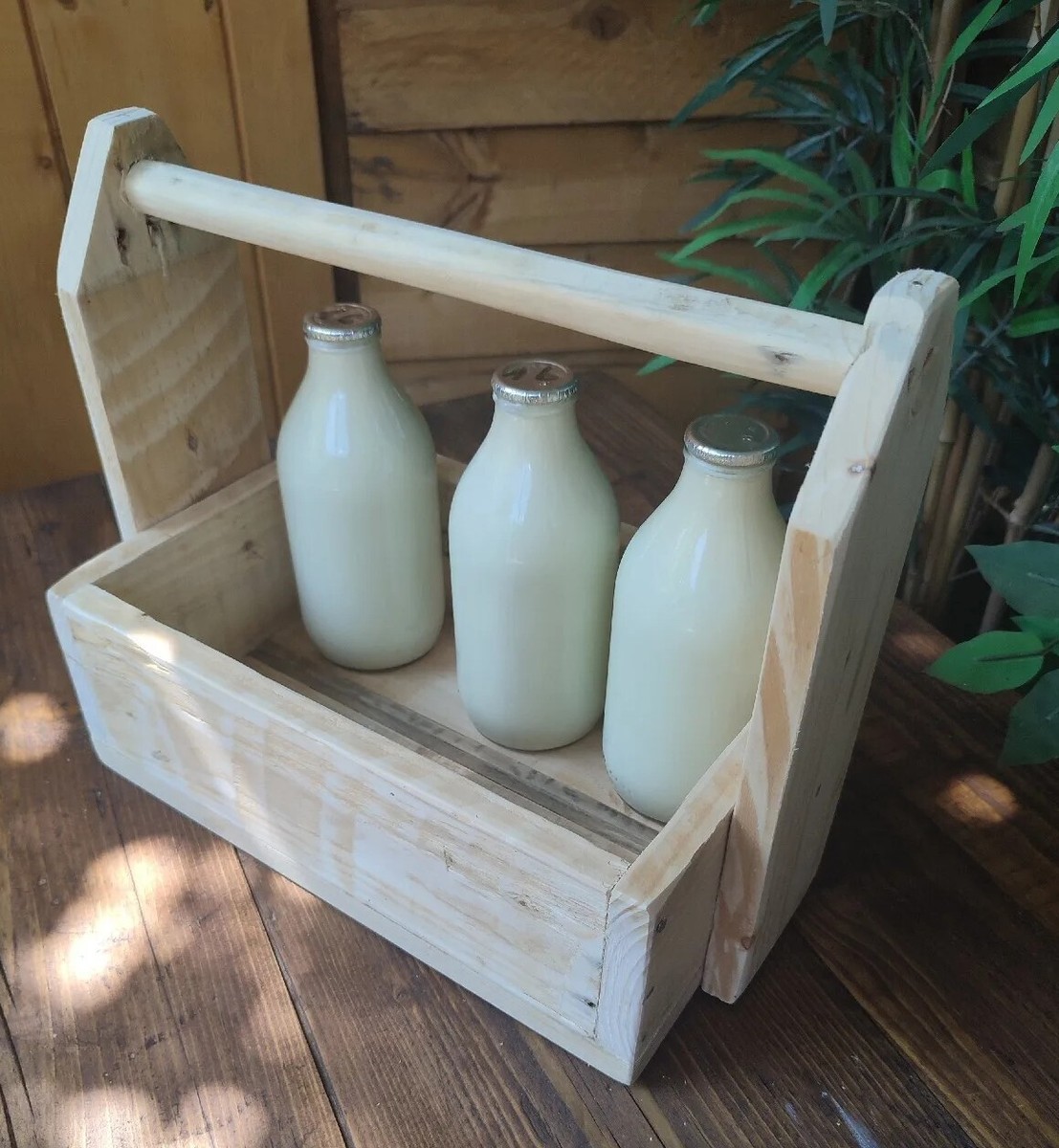 Wooden Milk Bottles