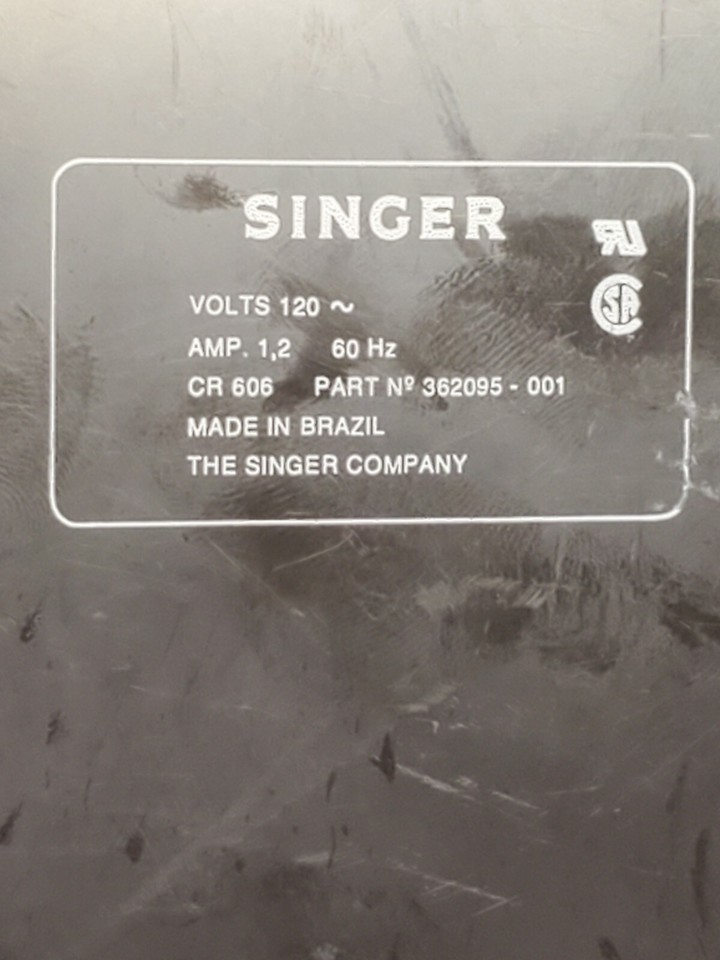 SINGER 362095-001 SEWING MACHINE FOOT PEDAL 3 PRONG CONNECTOR 604874 ...