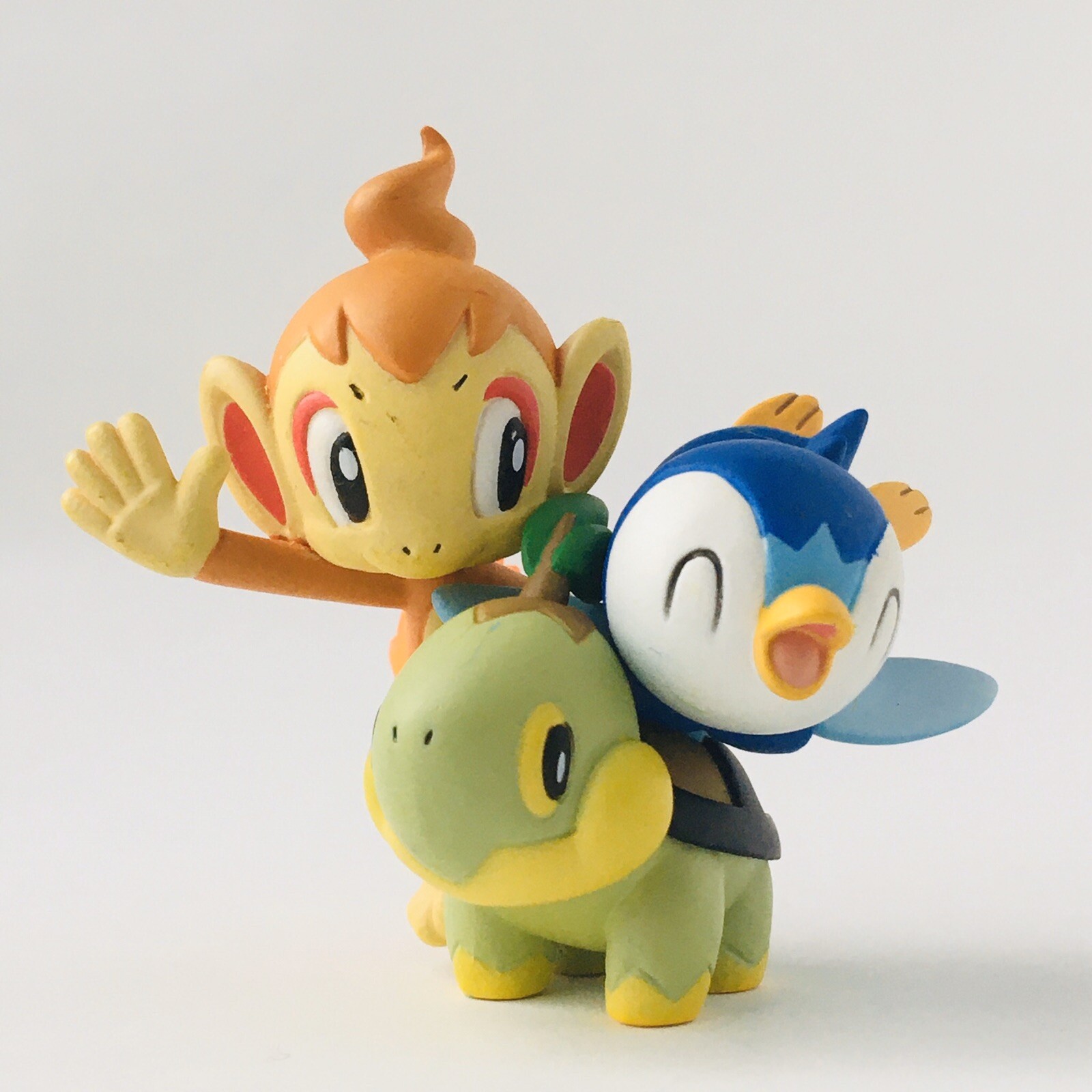 Pokémon Turtwig Chimchar Piplup Mini Figure 2006 NINTENDO JAPAN KAIYODO ...