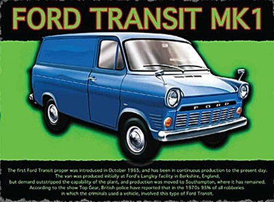 Ford Transit Mark 1 small steel sign 200mm x 150mm | eBay UK